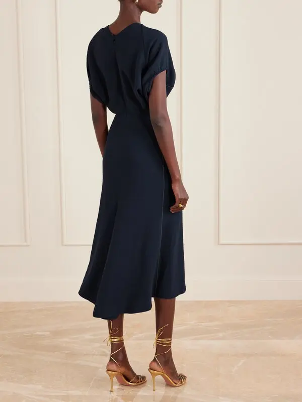 Victoria Beckham Crepe Midi Dress