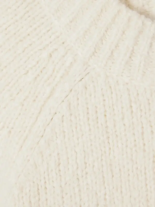 NILI LOTAN Tomaso Cashmere And Silk-blend Sweater - Neutrals