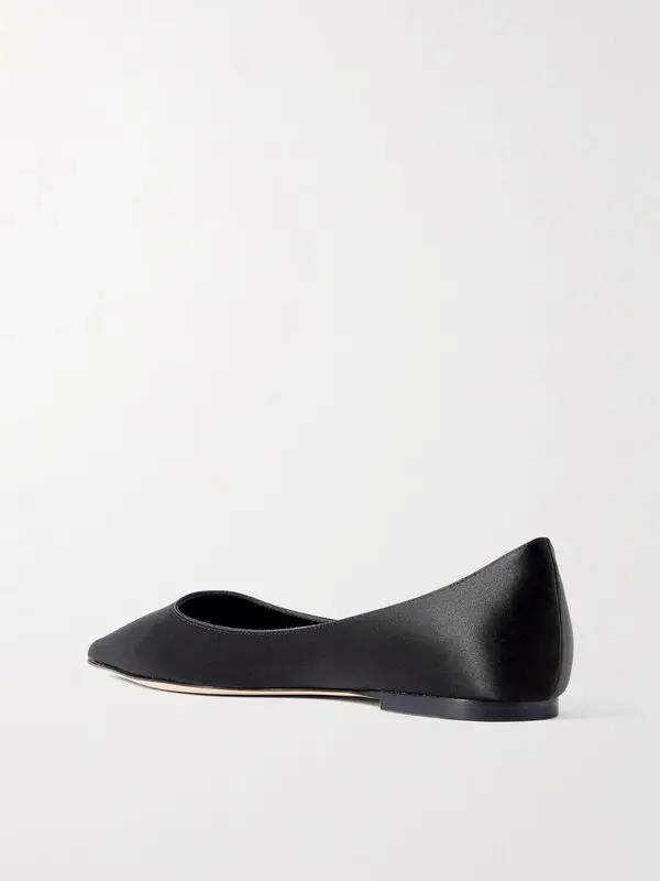 JIMMY CHOO Love Satin Ballerinas
