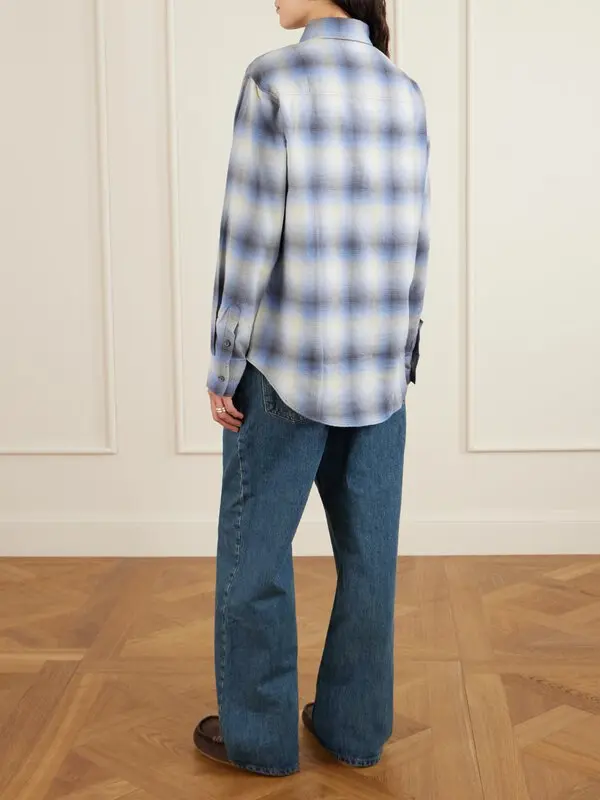 Matteau Checked Cotton-flannel Shirt
