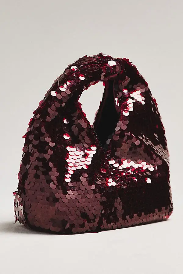 Dolce Vita Dahlia Sequin Handbag - Burgundy