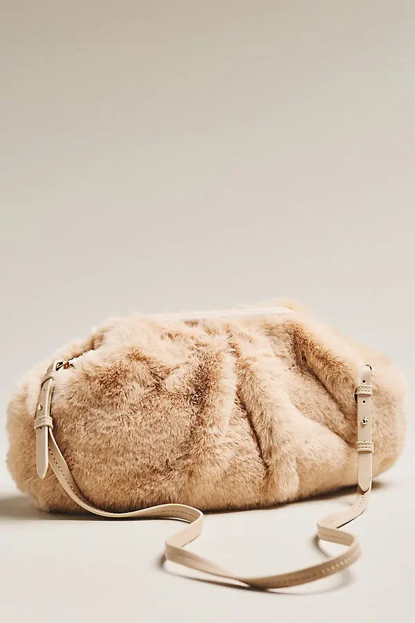 Dolce Vita Ramona Faux Fur Clutch - Blush
