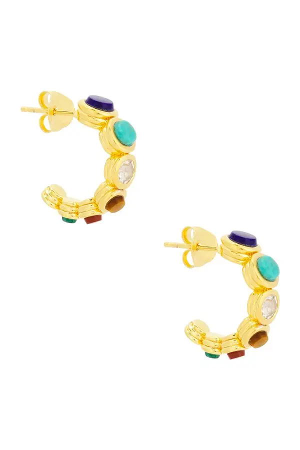 DEVE Theorie De Couleurs Earrings - Gold Vermeil