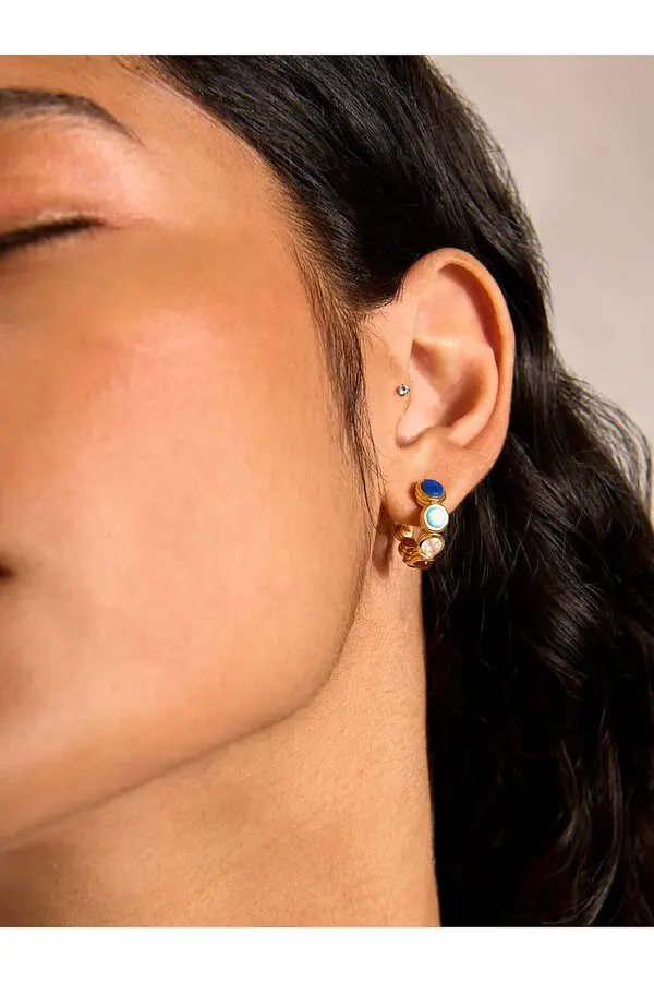 DEVE Theorie De Couleurs Earrings - Gold Vermeil