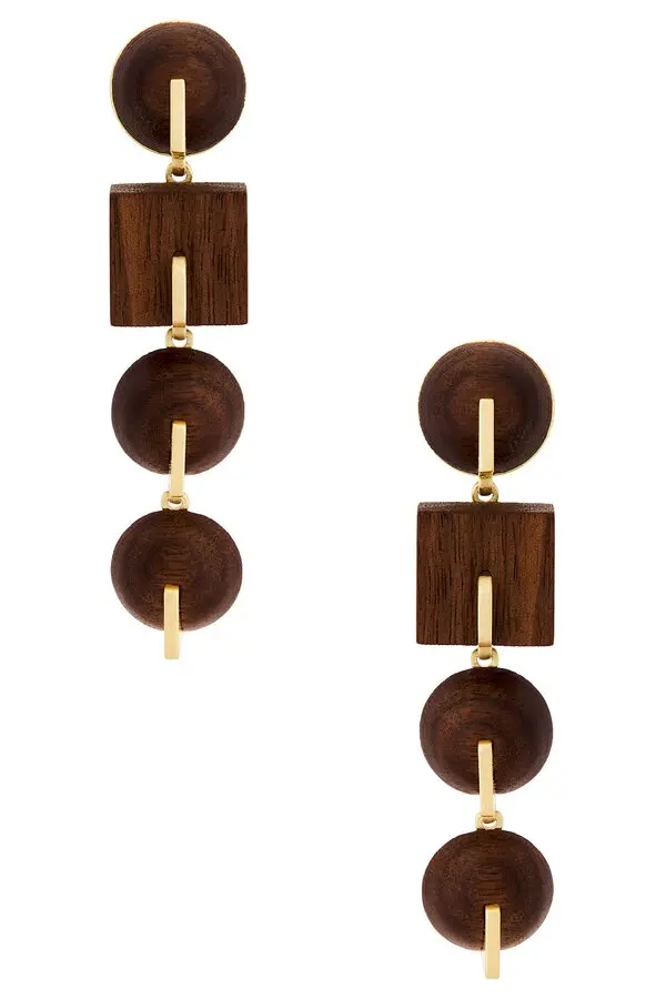 Cult Gaia Laguna Earrings - Walnut