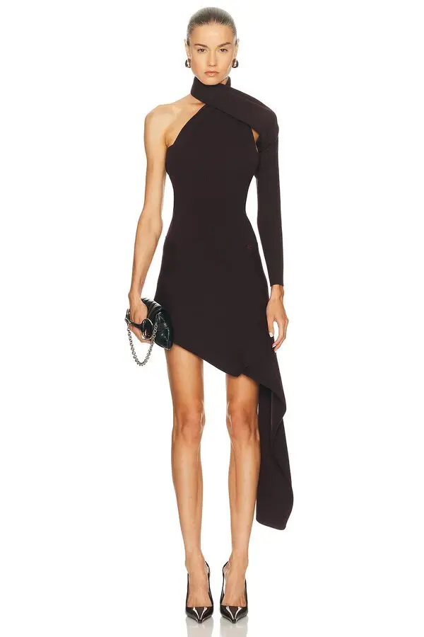COURREGES Wrapped Rib Dress