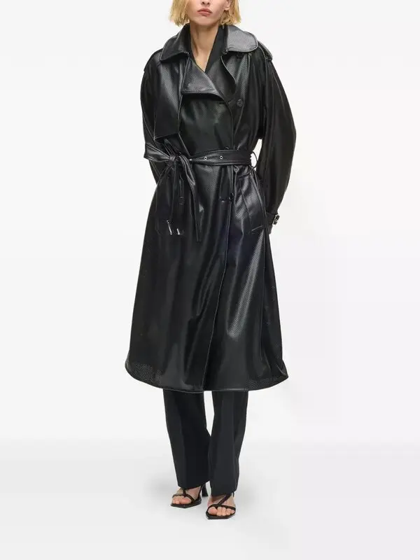 Karl Lagerfeld Belted Double-breasted Trench Coat