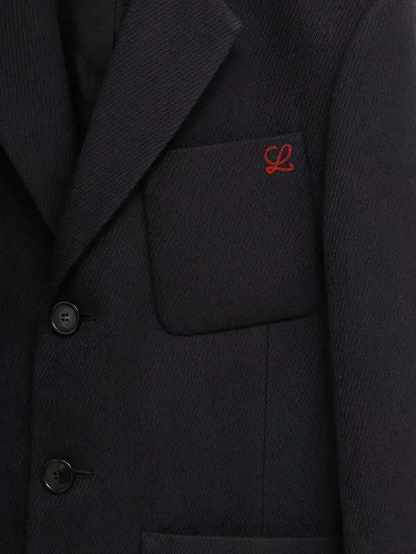 Loewe Logo-embroidered Jacket - Blue