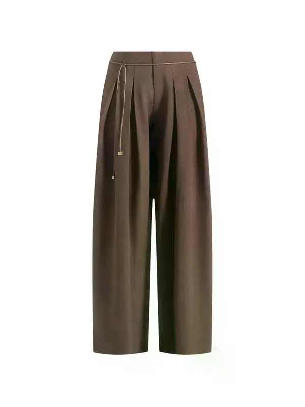Manière De Voir Flora Pleated Belted Trousers