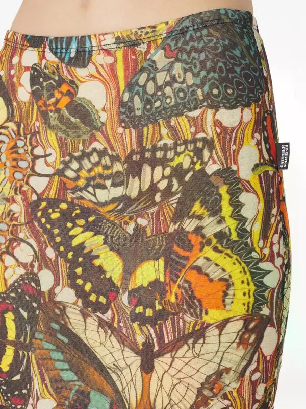 JEAN PAUL GAULTIER Printed Maxi Skirt - Neutrals