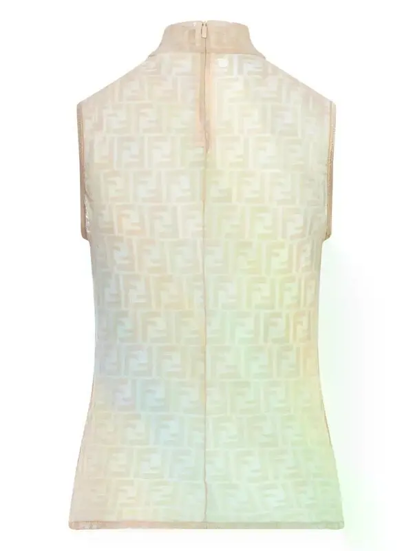 Fendi Logo-pattern Sleeveless Top