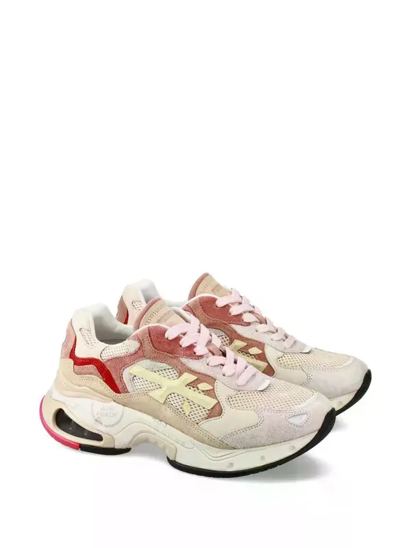 Premiata Sharkyd 423 Panelled Sneakers - Neutrals
