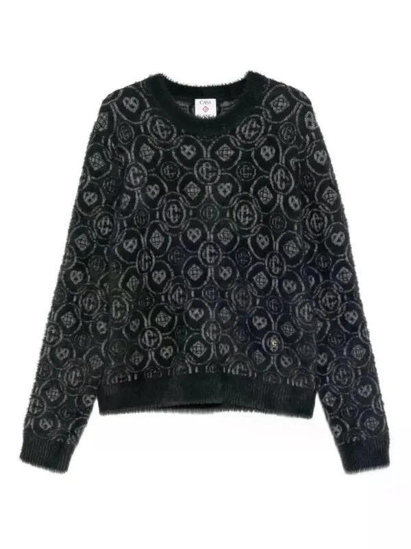 Casablanca Monogram Crew-neck Sweater