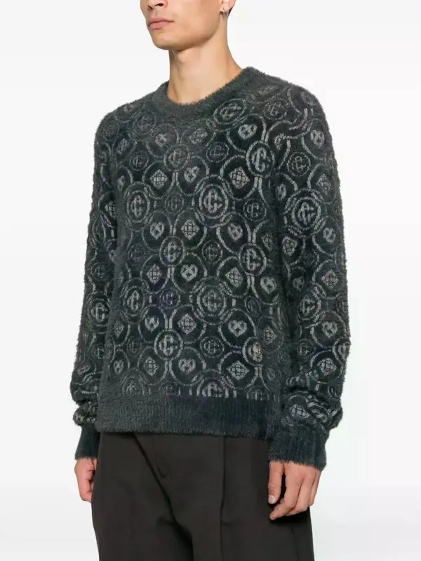 Casablanca Monogram Crew-neck Sweater
