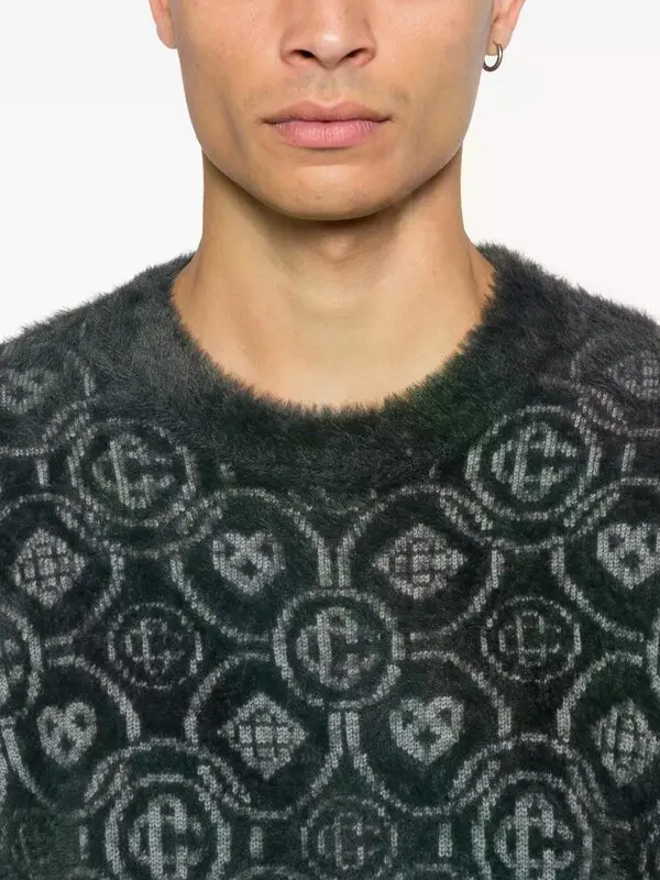 Casablanca Monogram Crew-neck Sweater