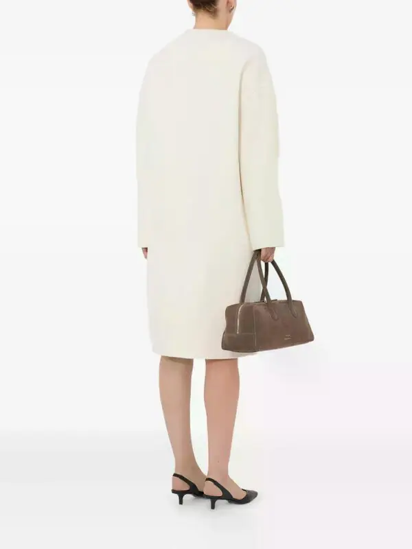 Loulou De Saison Kerry Collarless Coat - Neutrals
