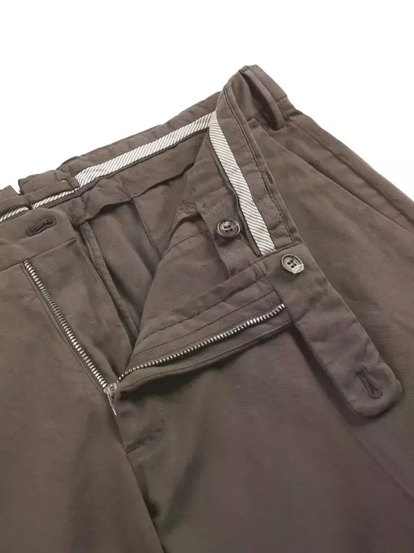 Incotex Pressed-crease Regular Trousers - Brown
