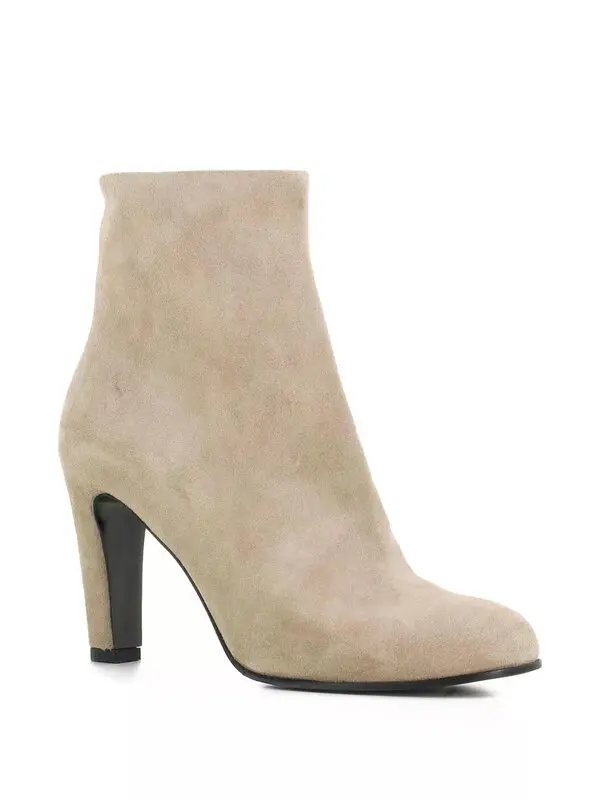 DEL CARLO Zip Ankle Boots - Neutrals