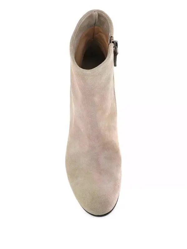 DEL CARLO Zip Ankle Boots - Neutrals