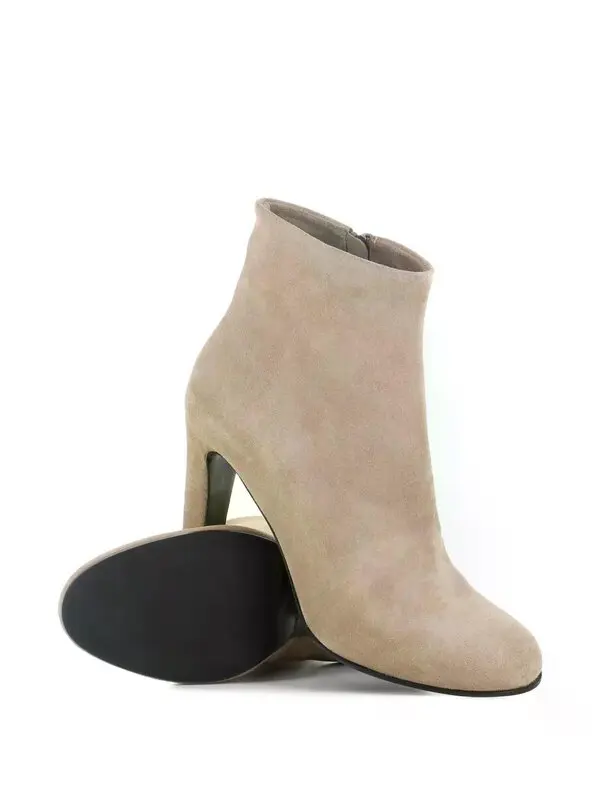 DEL CARLO Zip Ankle Boots - Neutrals