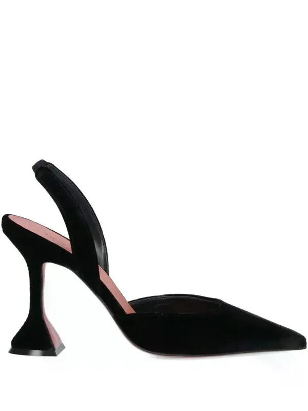 Amina Muaddi 90mm Holli Slingback Pumps
