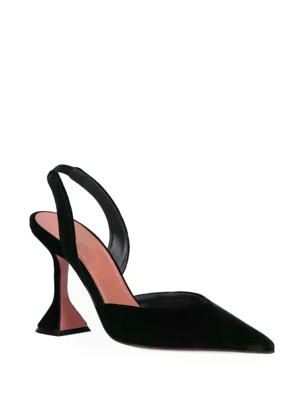 Amina Muaddi 90mm Holli Slingback Pumps
