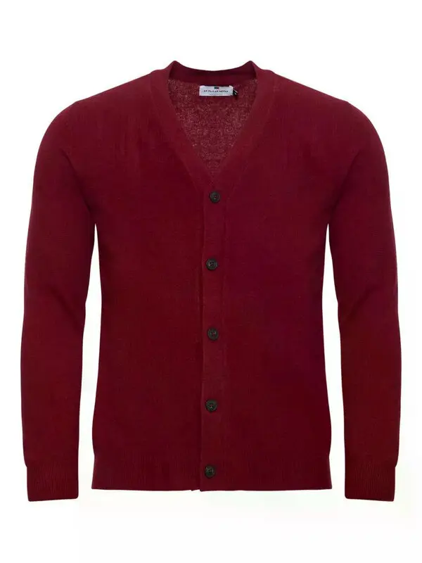 LOJA DAS MEIAS Button V-neck Cardigan