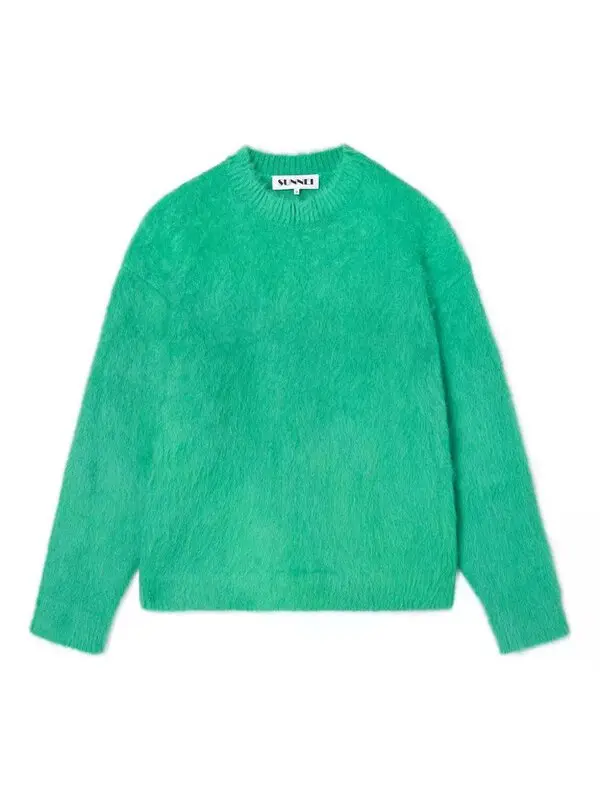 Sunnei Brushed Knitted Sweater - Green