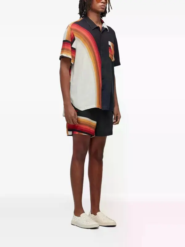 OSKLEN Wave-pattern Drawstring Shorts