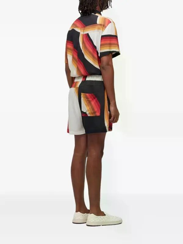 OSKLEN Wave-pattern Drawstring Shorts