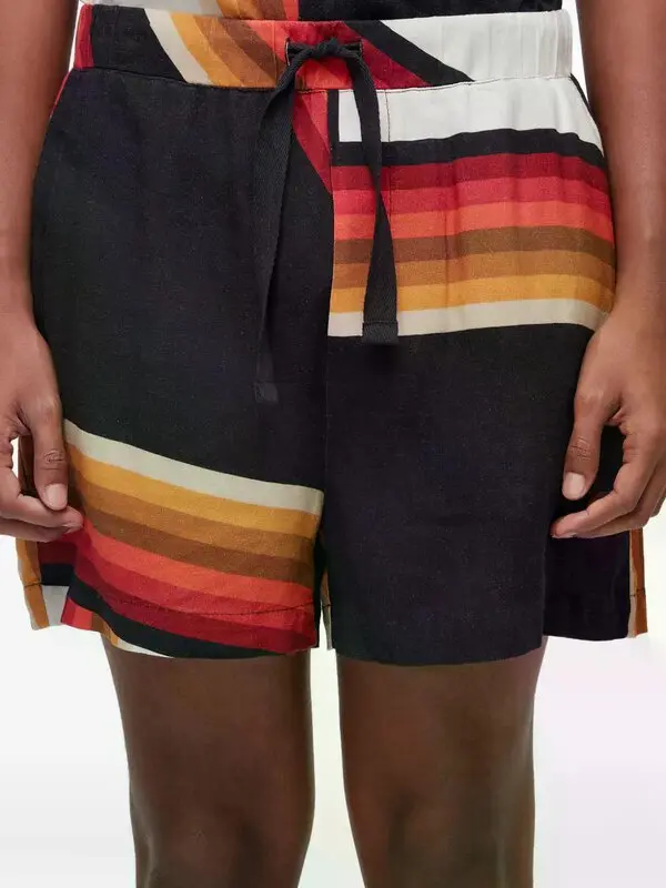 OSKLEN Wave-pattern Drawstring Shorts