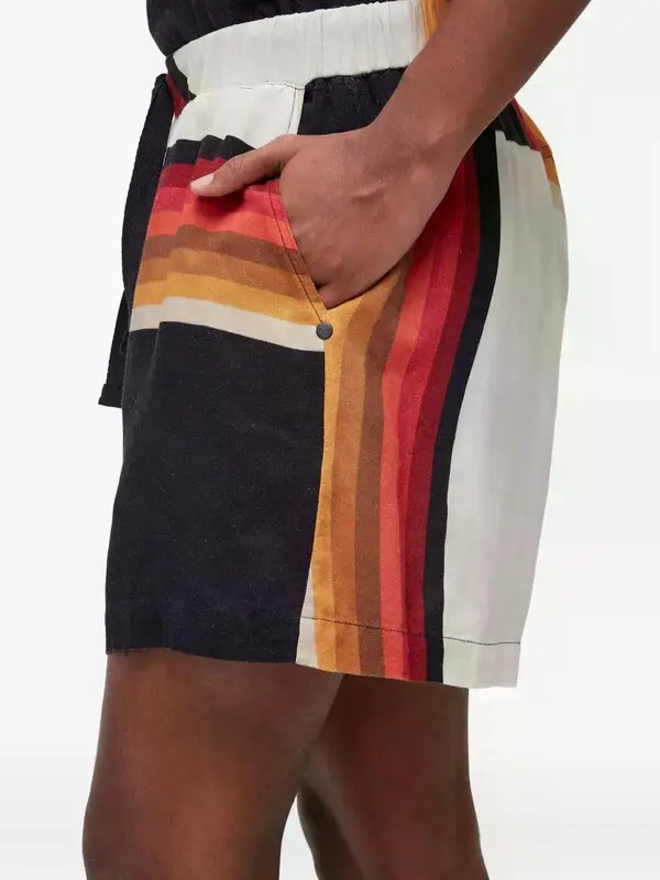 OSKLEN Wave-pattern Drawstring Shorts