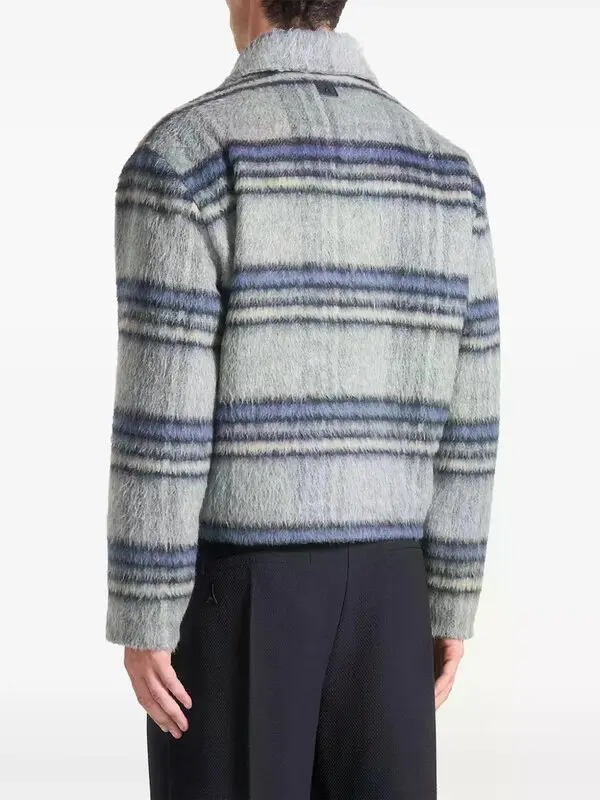 Manière De Voir Checked Brushed Jacket