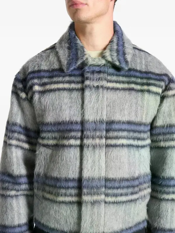 Manière De Voir Checked Brushed Jacket