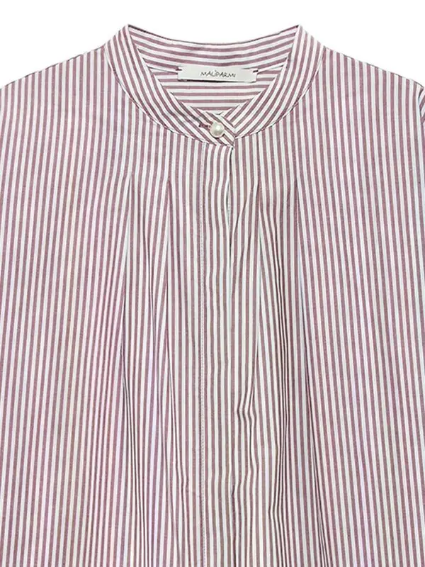 Malìparmi Striped Collarless Shirt