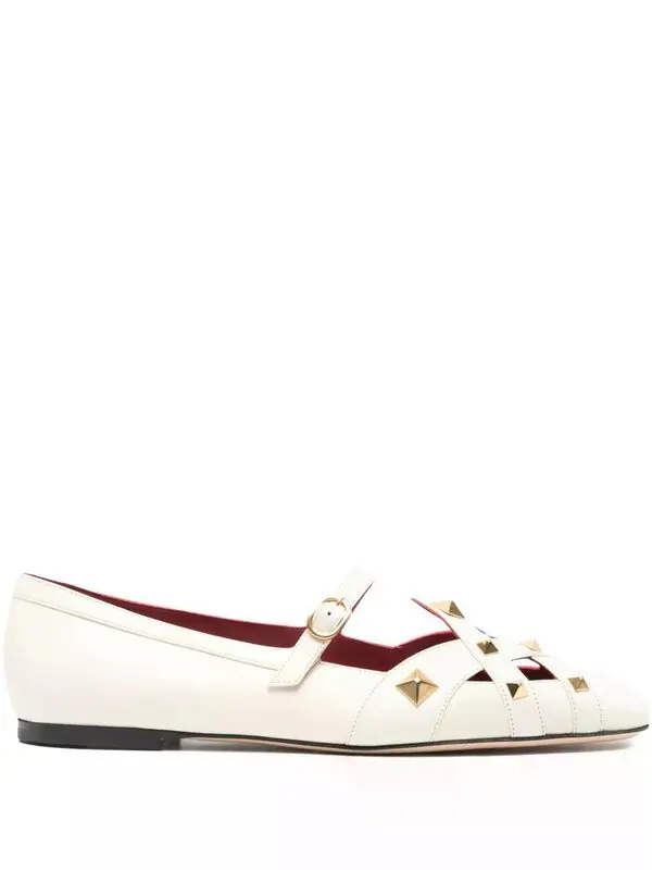 Valentino Garavani Studded Rockstud Ballerina Flats