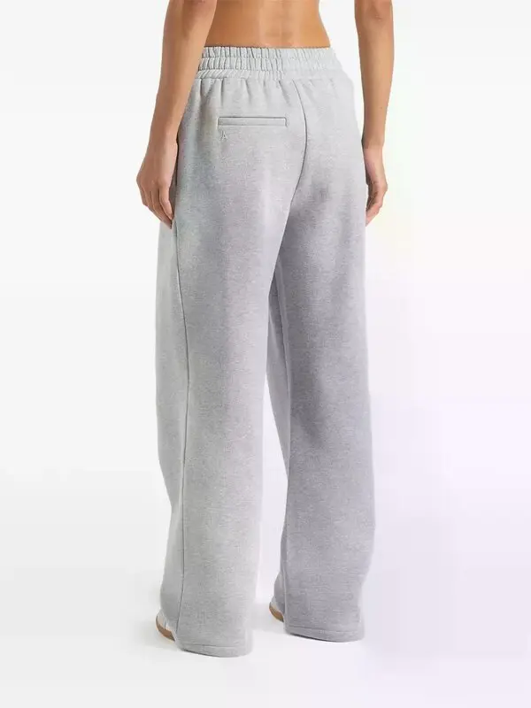 Manière De Voir Pleated Wide-leg Track Pants - Grey