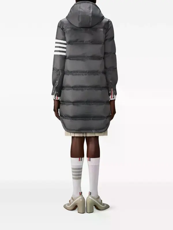 Thom Browne Ripstop 4-bar Parka - Grey