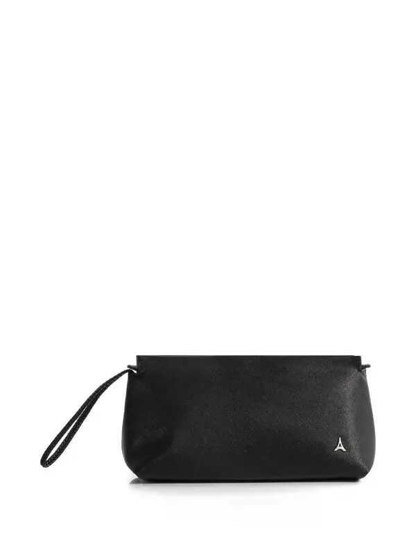Manière De Voir Textured Faux-leather Wash Bag - Black