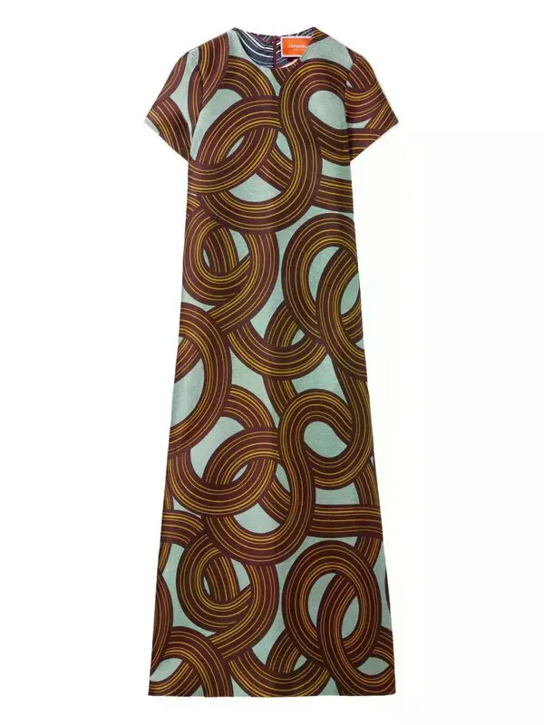 La DoubleJ Swing Midi Dress - Blue