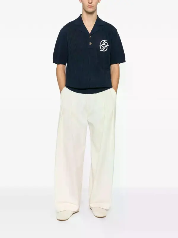 Drole De Monsieur Polo Maille Monogramme Polo Shirt