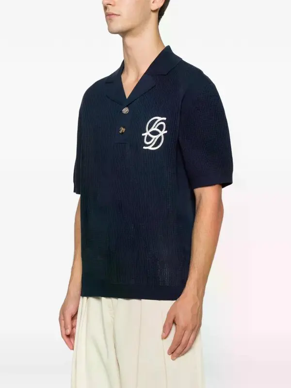 Drole De Monsieur Polo Maille Monogramme Polo Shirt