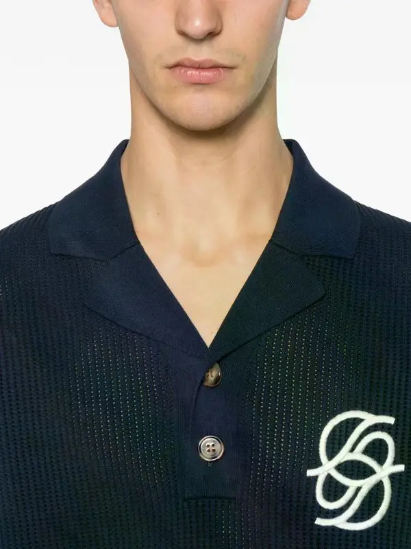 Drole De Monsieur Polo Maille Monogramme Polo Shirt