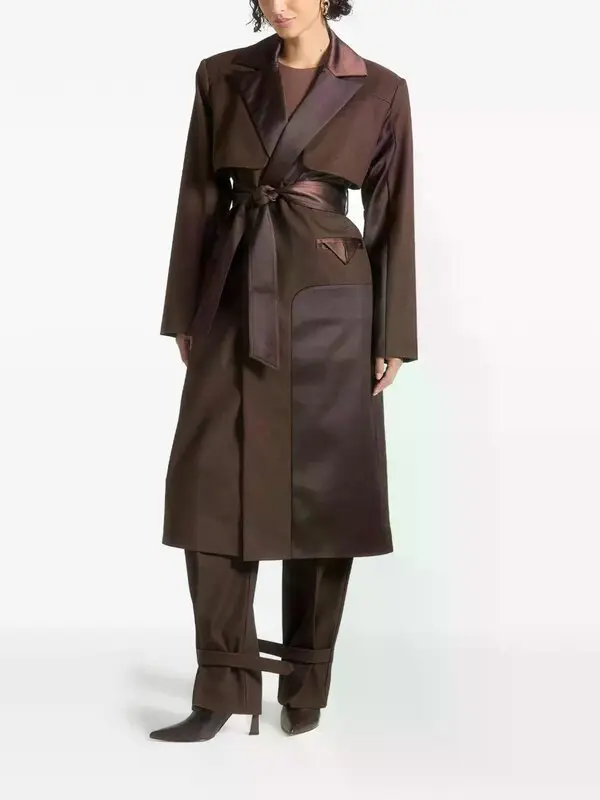 Manière De Voir Ilona Belt-detail Trench Coat