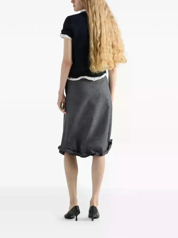 Prada Embellishment Ribbed Top