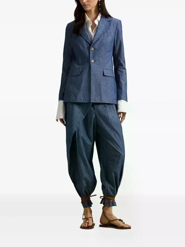 Polo Ralph Lauren Single-breasted Chambray Blazer