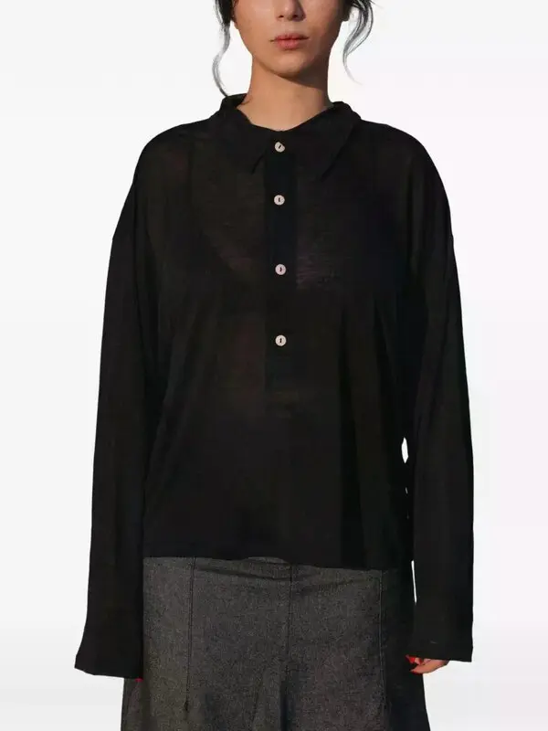 BASERANGE Seal Lyocell Polo Top