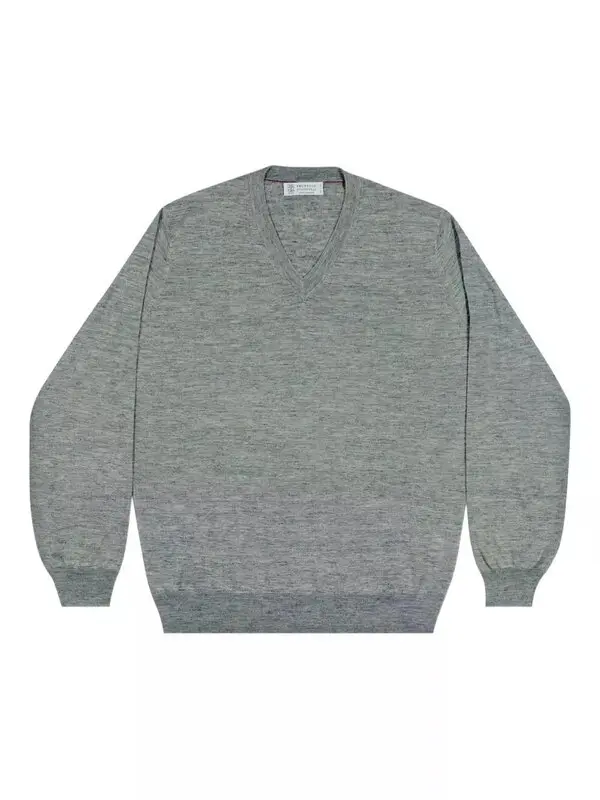 Brunello Cucinelli V-neck Sweater - Grey