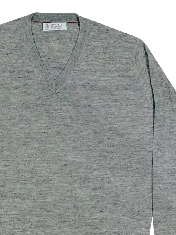 Brunello Cucinelli V-neck Sweater - Grey
