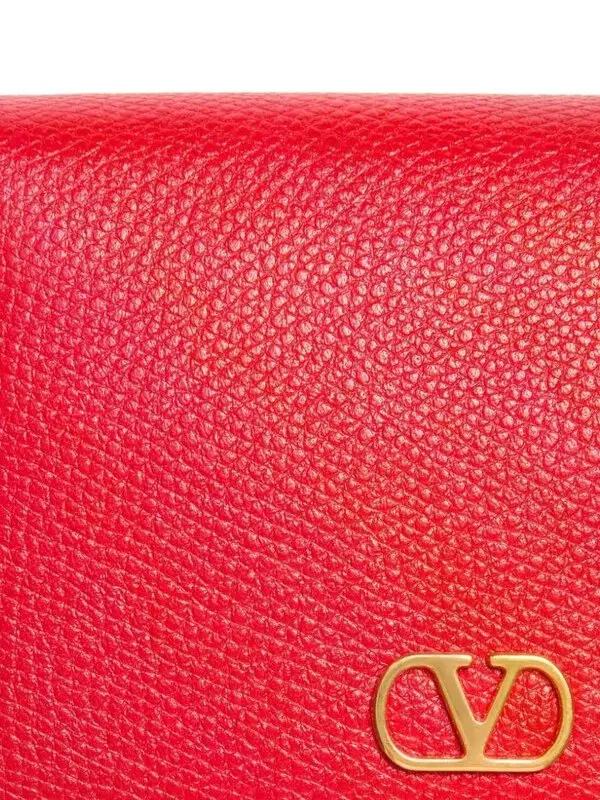 Valentino Garavani V-logo Signature Wallet - Red